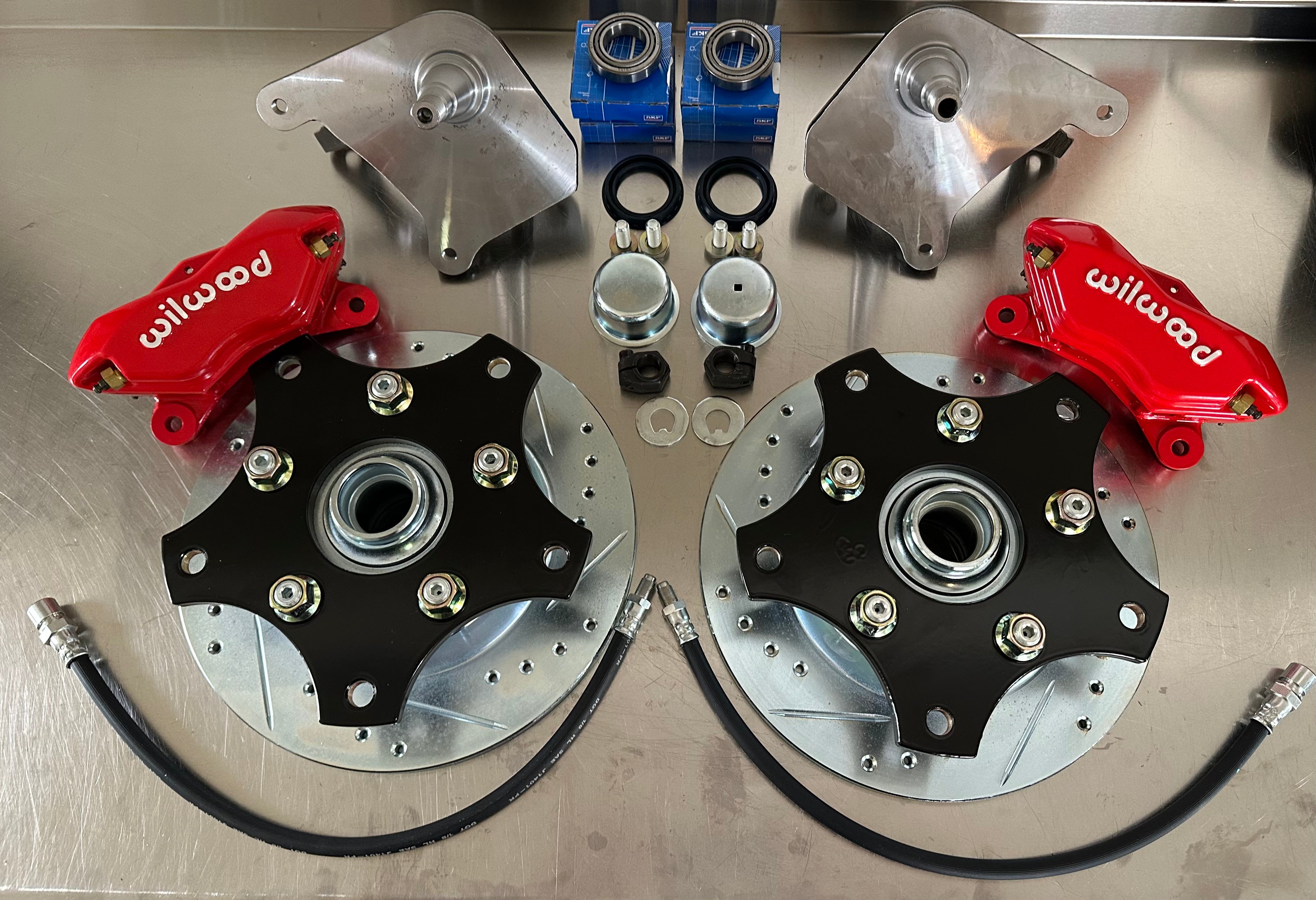 Wilwood 4 Piston Wide 5x205 Drop Spindle Disc Brake Kit for VW Bug ...