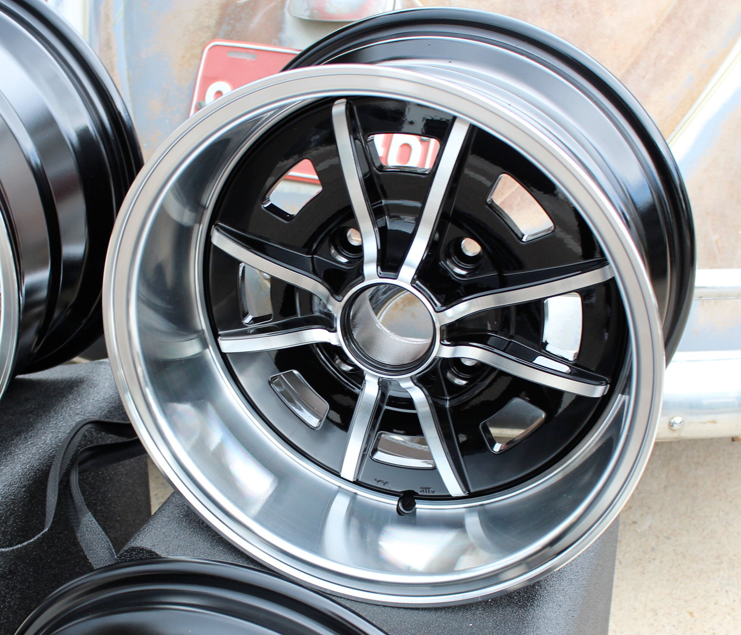 Staggered 4 Lug VW Sprint Star Wheel Set - Aircooled Vintage Works