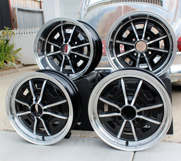 Staggered 4 Lug VW Sprint Star Wheel Set - Aircooled Vintage Works