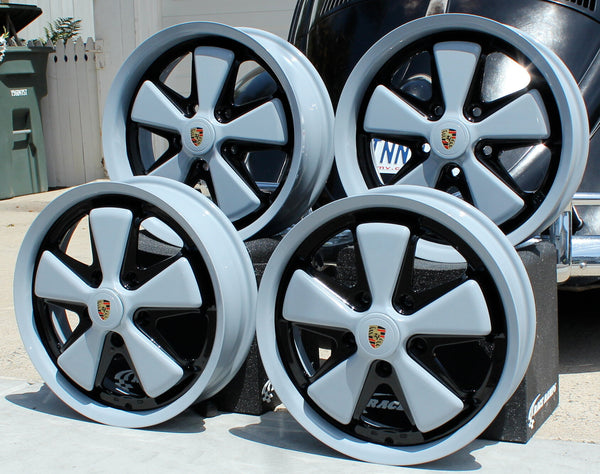 AVW Dove Gray and Detailed 17x4.5 and 17x6 Fuchs Wheels - Aircooled ...