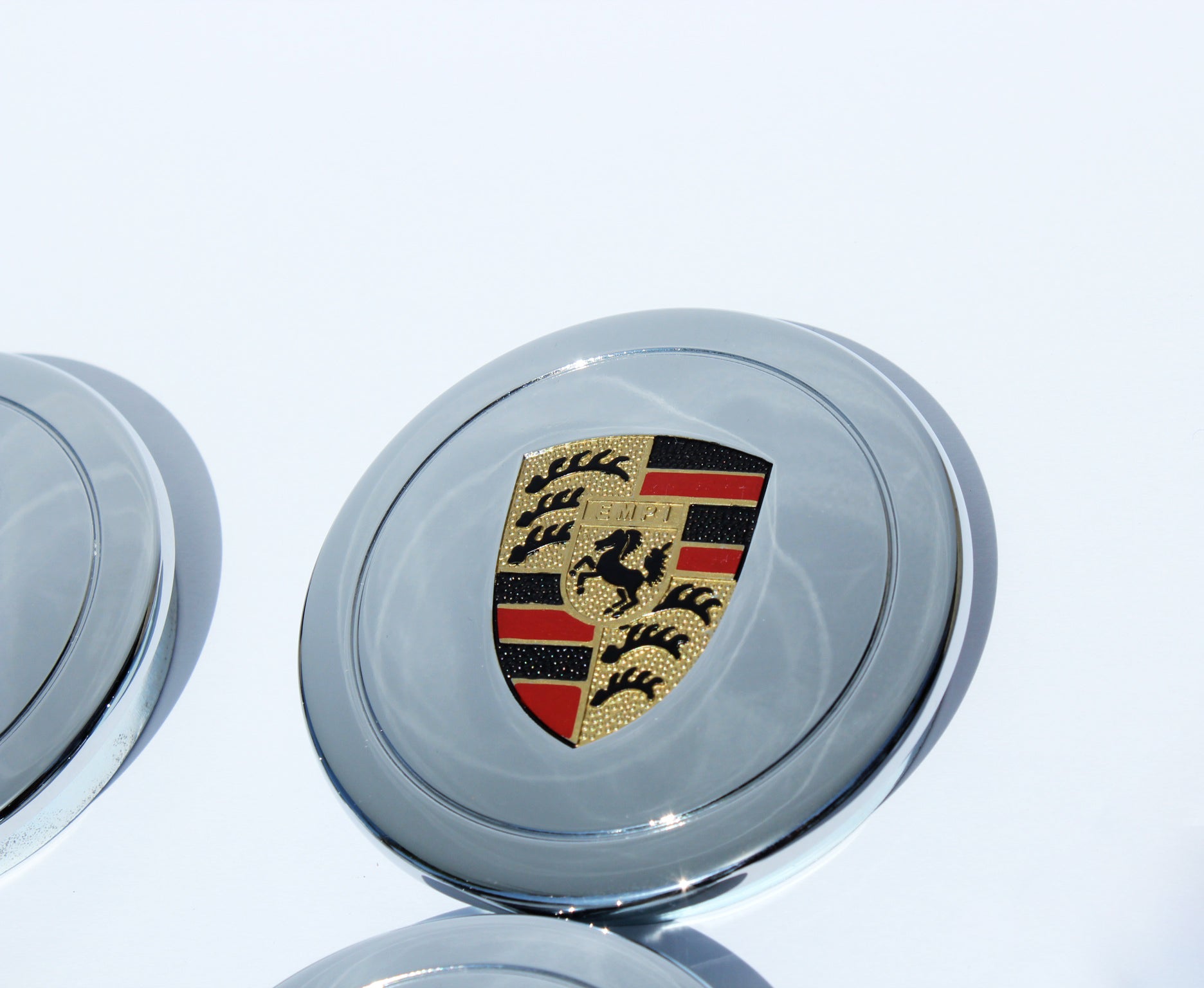 Porsche Fuchs Wheels Chrome Detailed VW Center Caps - Aircooled Vintage ...
