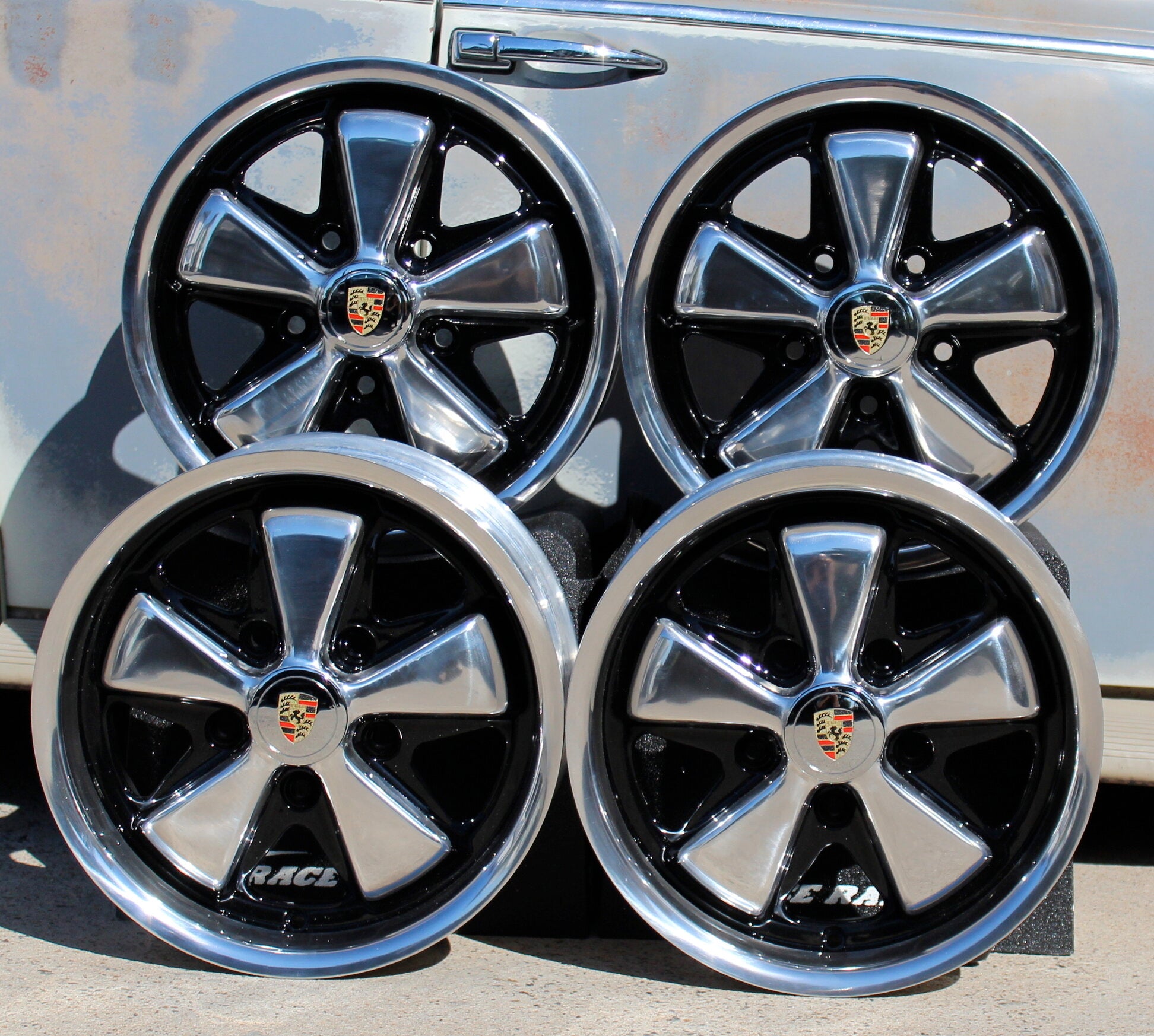 AVW Premium Polished and Detailed Fuchs Wheels - Aircooled Vintage Works