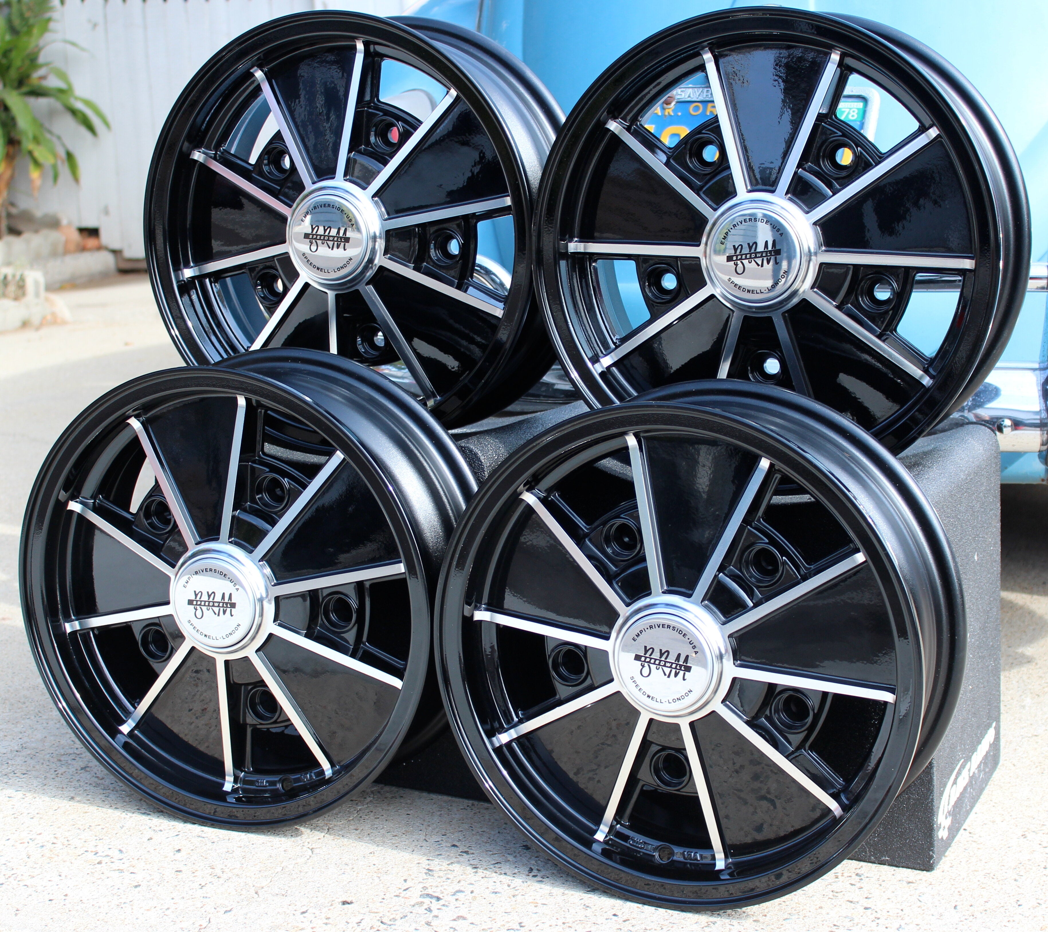 Blackout BRM Black Lip VW Wheels - Aircooled Vintage Works